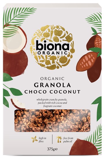 BIONA - Βιολογική Granola με Σοκολάτα & Καρύδα - 375gr