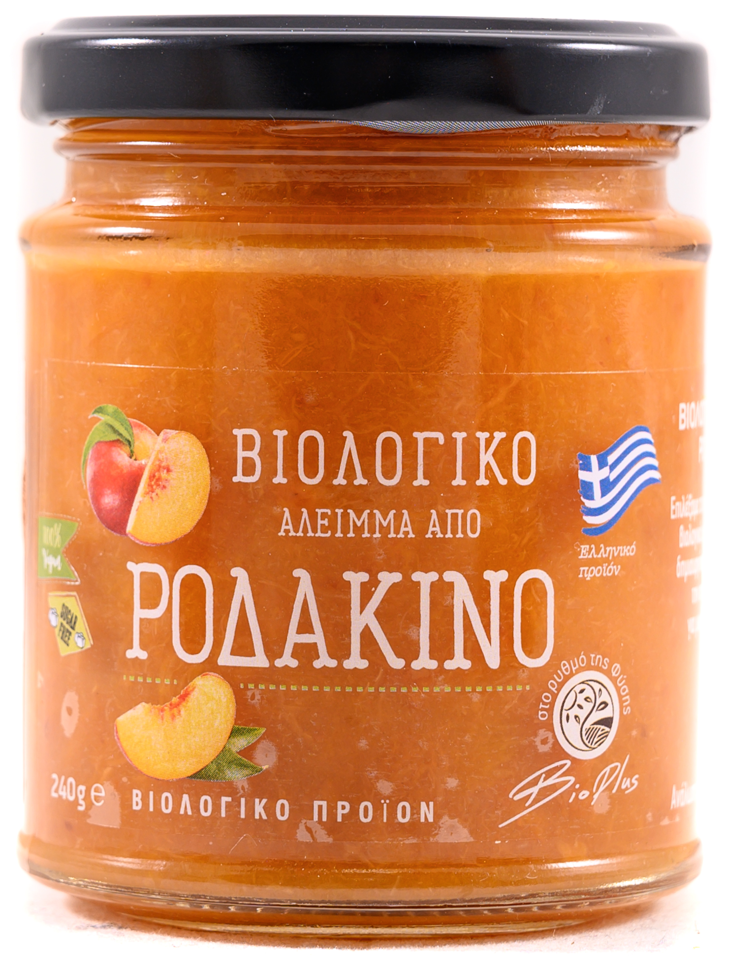 Bioplus - Βιολογικό Άλειμμα Ροδάκινο - 225gr
